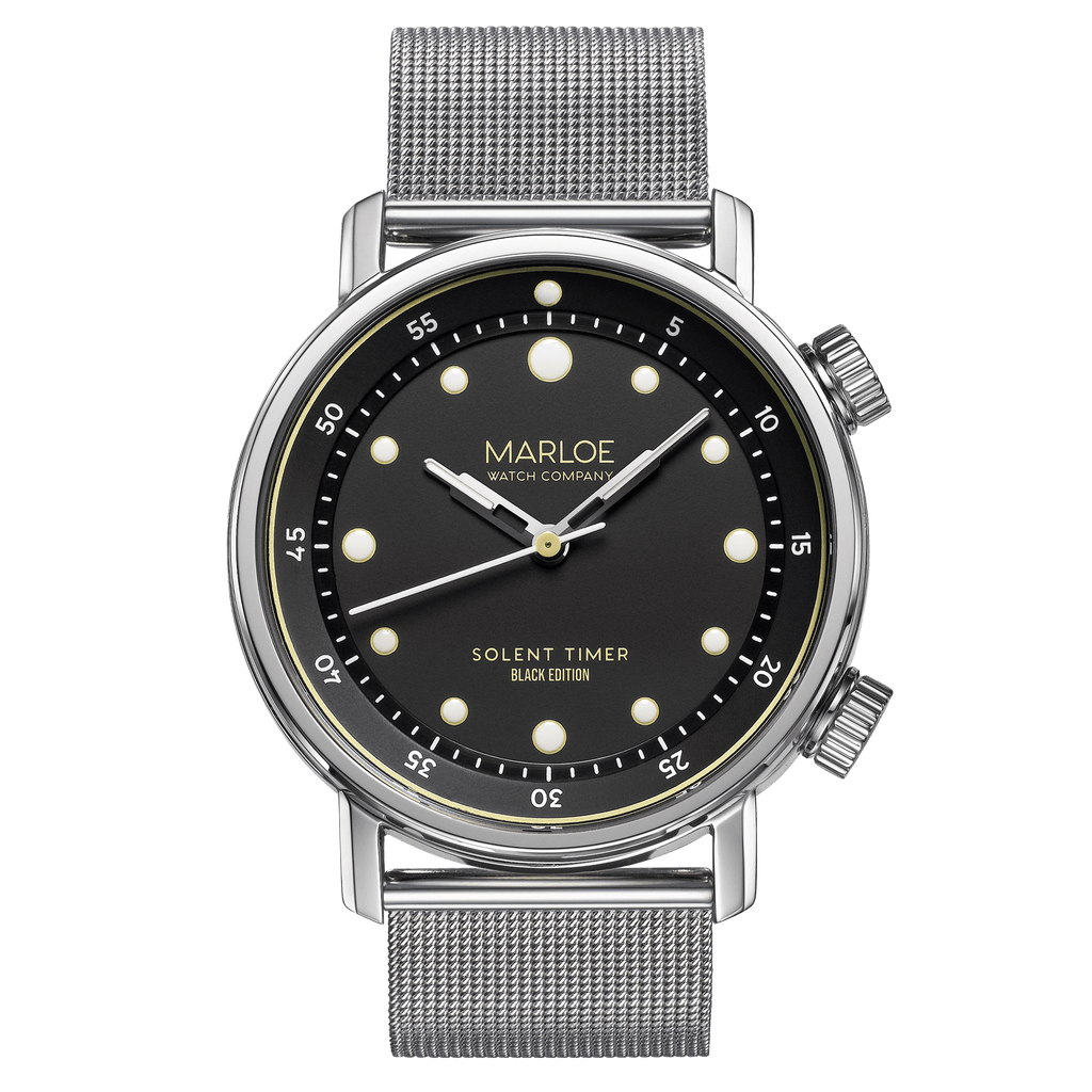 Solent Timer - Black Edition – Marloe Watch Company